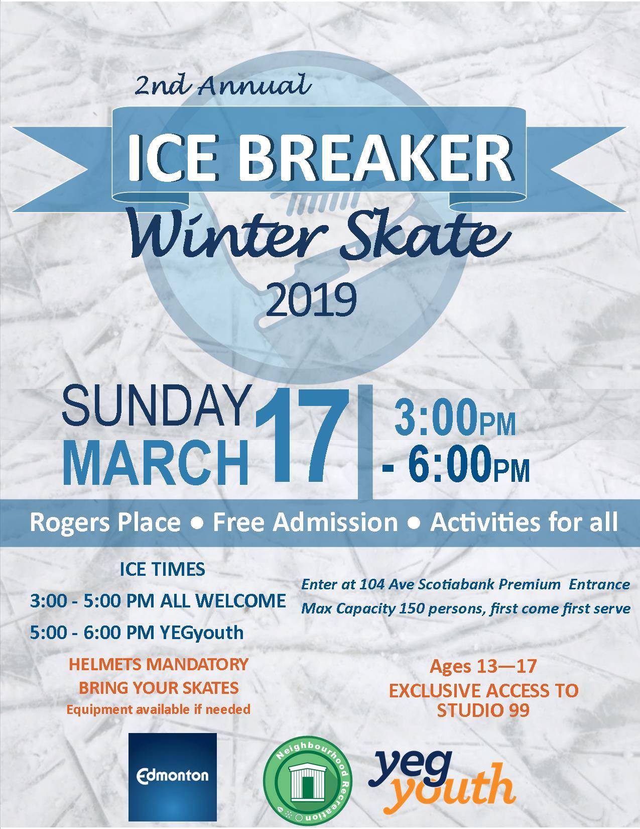 Ice Breaker Winter Skate at Rogers Place | Family Fun Edmonton