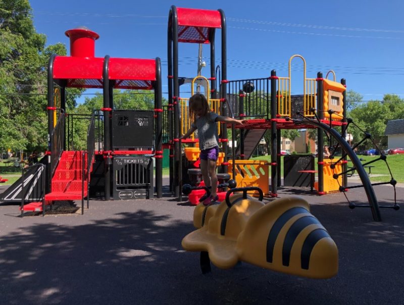 Fun on the Rails at Kitchener Park and Playground | Family Fun Edmonton