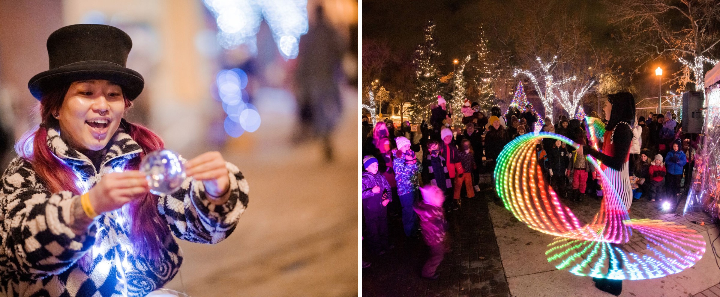 Winter Whyte Light Up Christmas Old Strathcona | Family Fun Edmonton