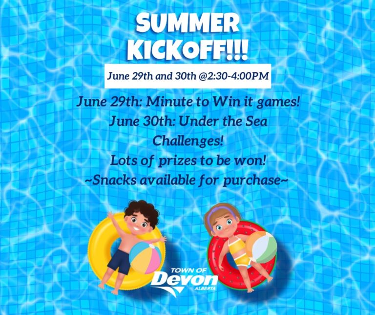 Summer Kickoff at the Devon Community Pool | Family Fun Edmonton