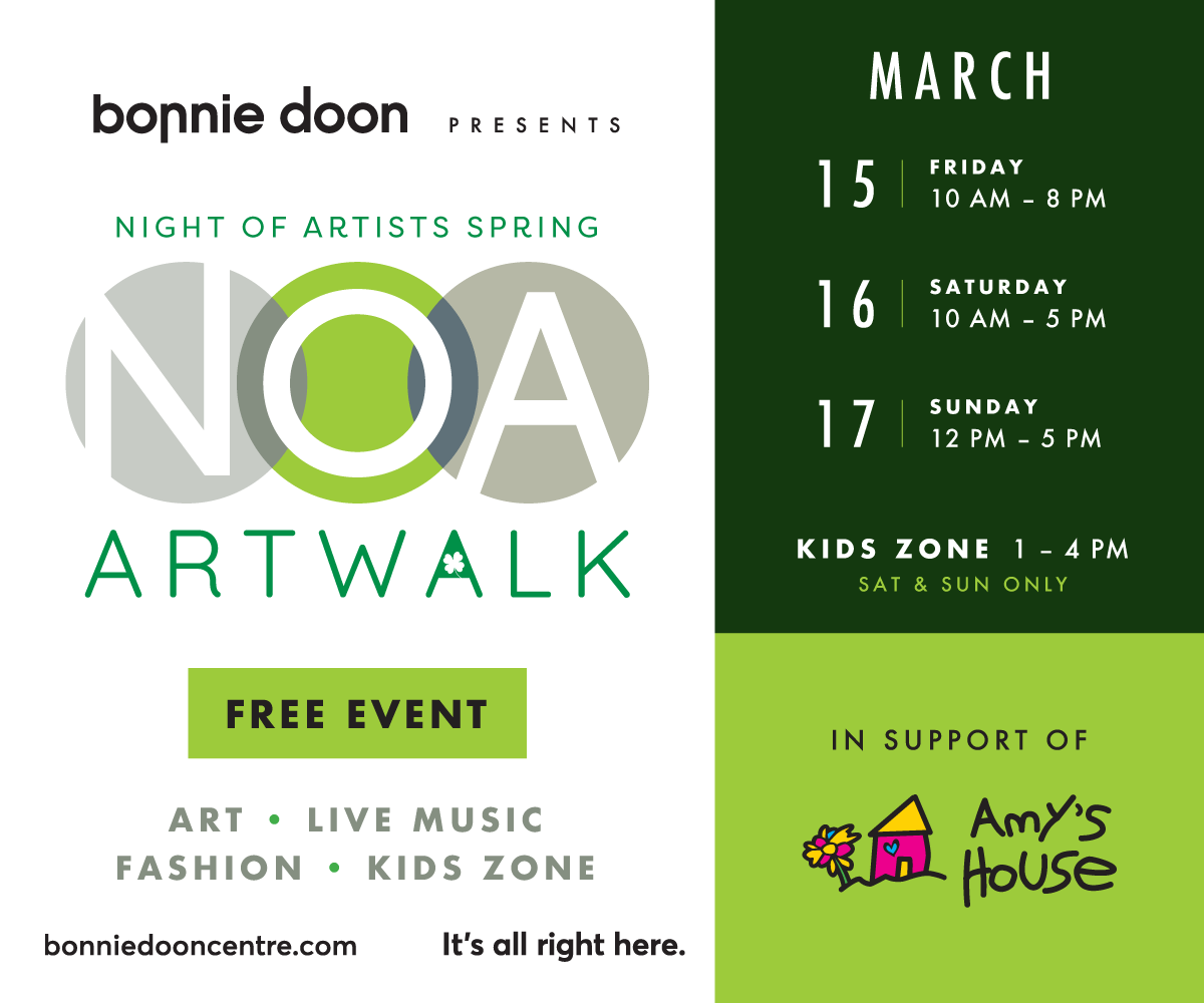 Night of Artists Spring Artwalk at Bonnie Doon Centre | Family Fun Edmonton