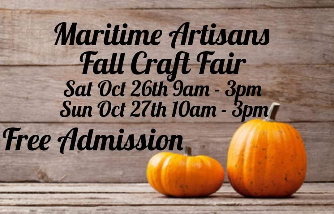Maritime Artisans Fall Craft Fair at Cole Harbour Place