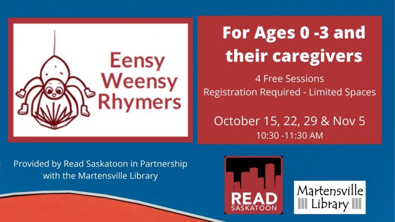 Eensy Weensy Rhymers at Martensville Library | Family Fun Saskatoon