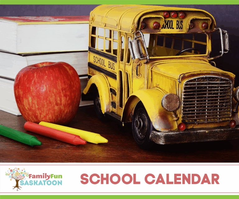 Saskatoon and Area School Division Calendars 2025-26 | Family Fun Saskatoon