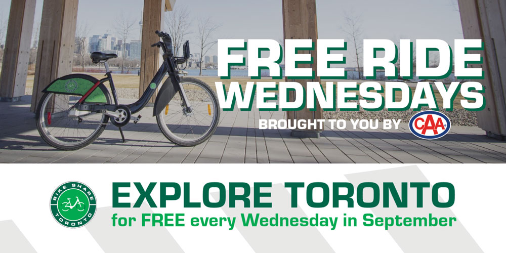 Bike Share Free Ride Wednesdays | Family Fun Toronto
