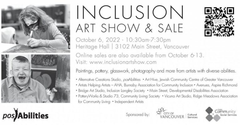 posAbilities’ Annual INCLUSION Art Show & Sale | Family Fun Vancouver