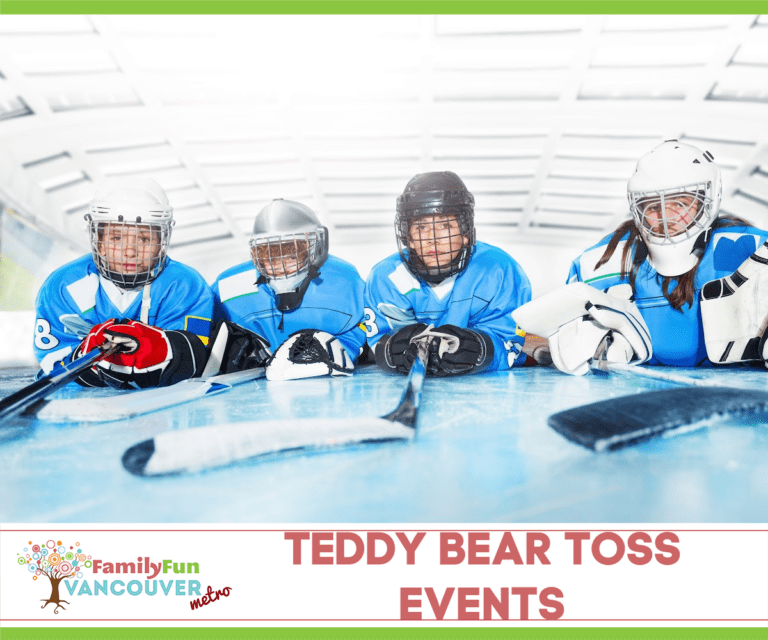 Toss Your Teddy Bear at Metro Vancouver Hockey Games | Family Fun Vancouver